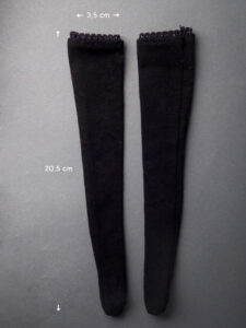 Slim Spandex Band Stockings Black for Slim MSD – Denver Doll Emporium