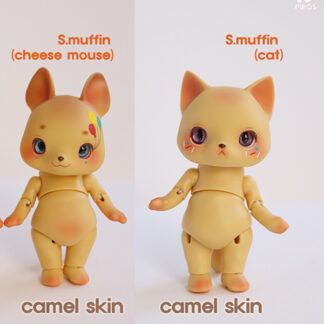 8cm Muffin Cheese Mouse, Caramel Skin, Make Up – Denver Doll Emporium